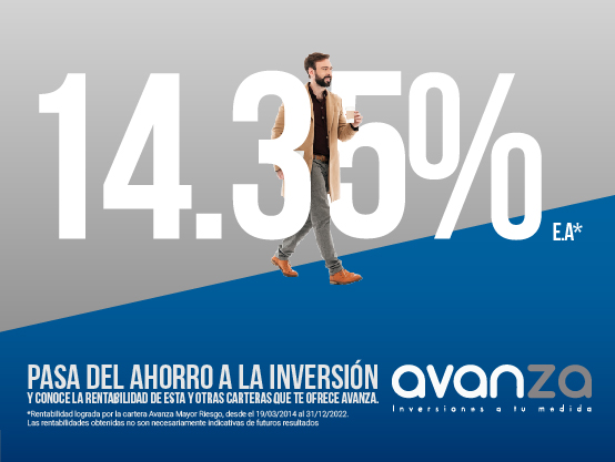 Portafolio de inversión Avanza | Pasa del ahorro a la inversión